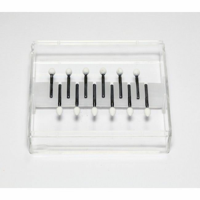 Карборундовые камни белые (оксид алюминия) №24 для турбинного наконечника 12шт/уп, SONG YOUNG