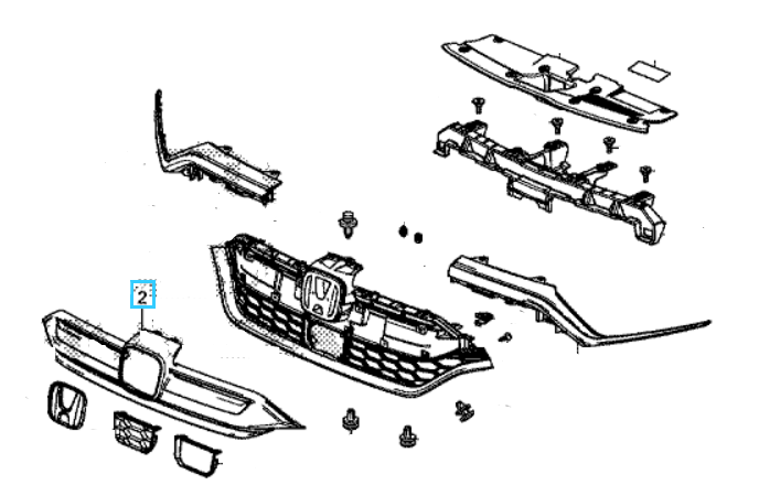 Отделка, передн. решетка (Оригинал)