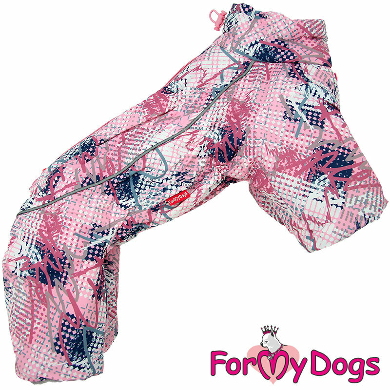 ФМД Комбинезон серо/розовый девочка 16