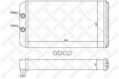 Радиатор печки! Citroen Jumper 1.9-2.5TD/Tdi/2.8HDi 94-02 Stellox арт. 1035098SX