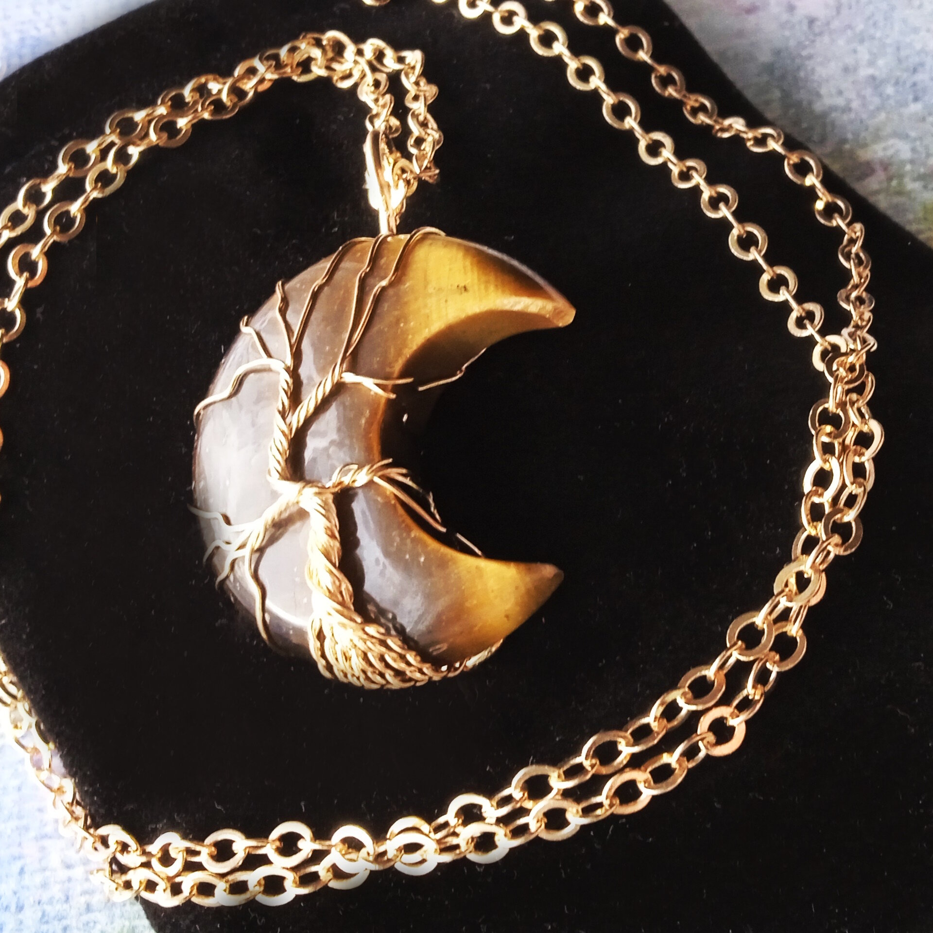 Подвеска, тигровый глаз