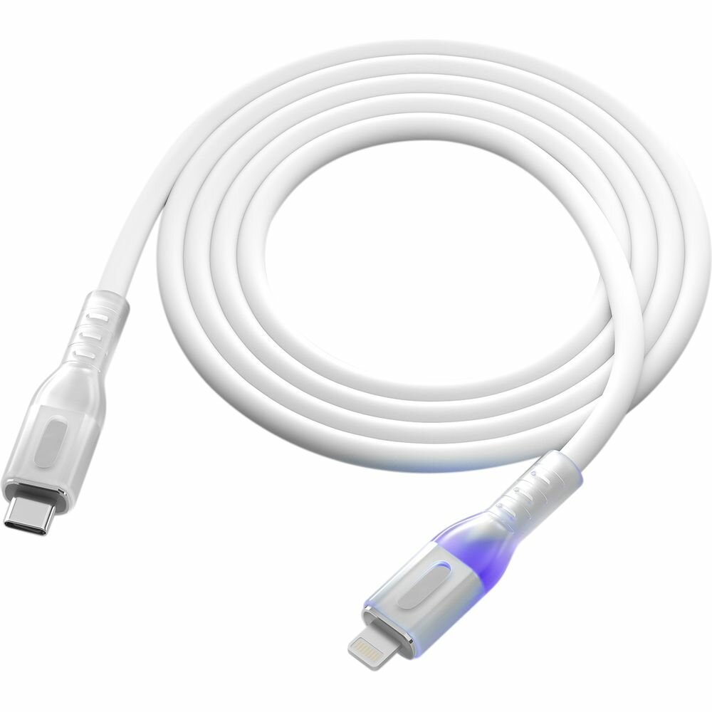 Кабель Red Line pro Shimmer USB-C to Apple Lightning 1m White