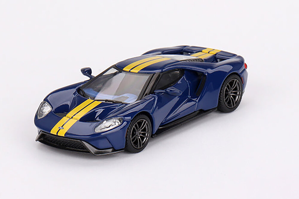 Модель коллекционная MINI GT Ford gt 2020 sunoco blue lhd (длина модели 6-10 см)