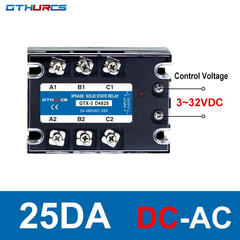 Твердотельное реле 25DA (DC-AC) 3-32VDC