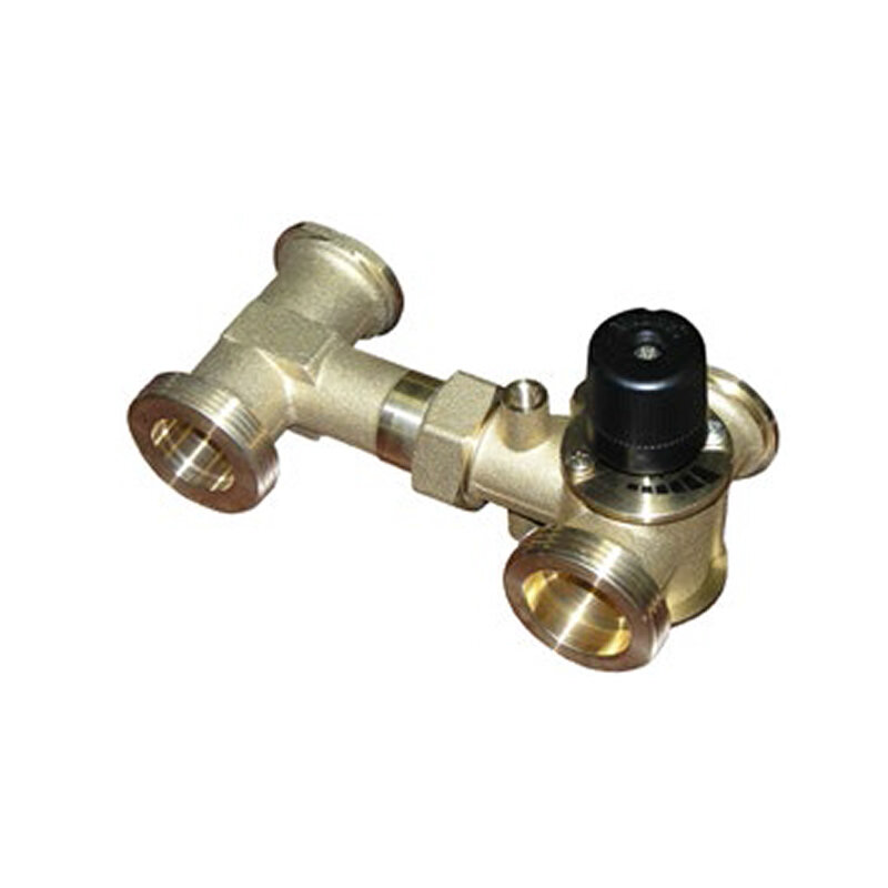 Трехходовой смесительный клапан Hummel, латунь CW617N, температура до 110°С, Ру 10