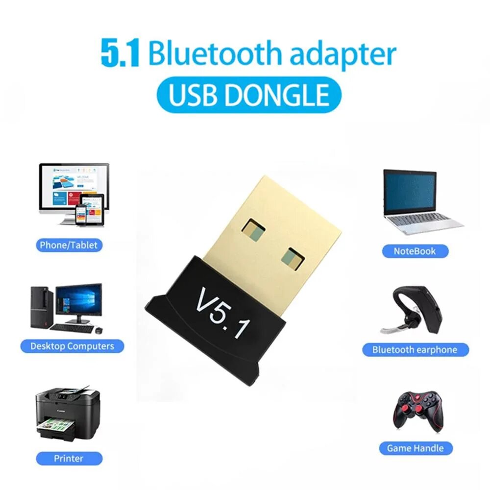 Bluetooth адаптер V5.3, Цвет: 5.3 — фото 1