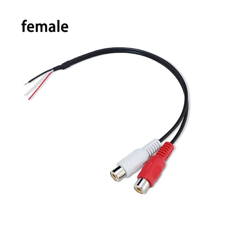 RCA удлинитель 20 см красный белый Female