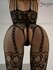 Эротическое женское белье Belini Lingerie, комплект боди и чулок, черное, размер...