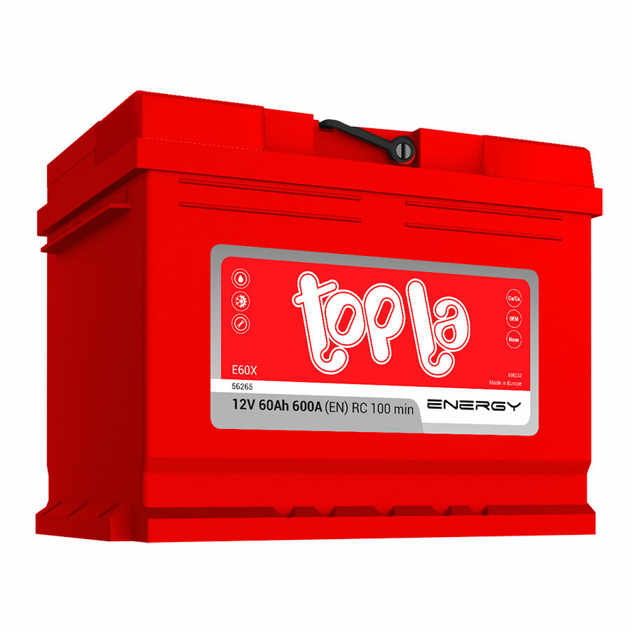 Аккумулятор автомобильный TOPLA Energy 60 а/ч 600А TOPLA-E60X