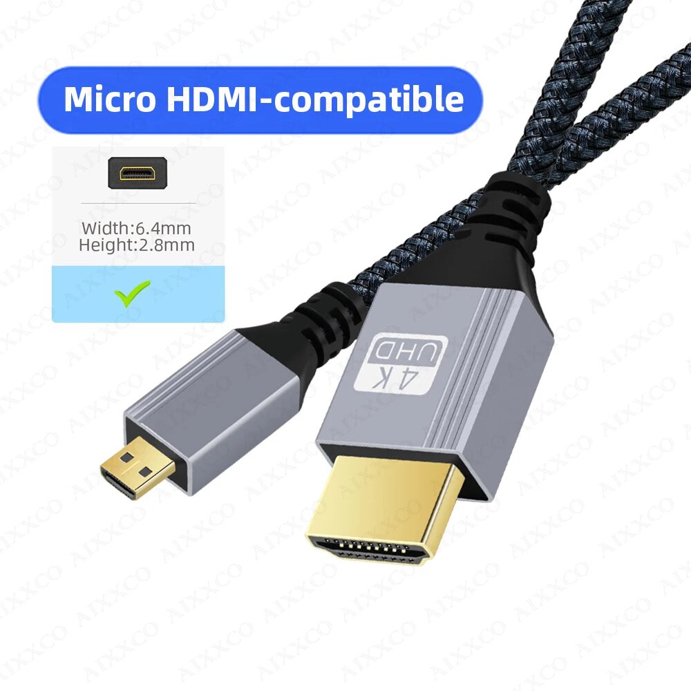 AIXXCO HDMI-кабель Micro HDMI - HDMI 1,5 м