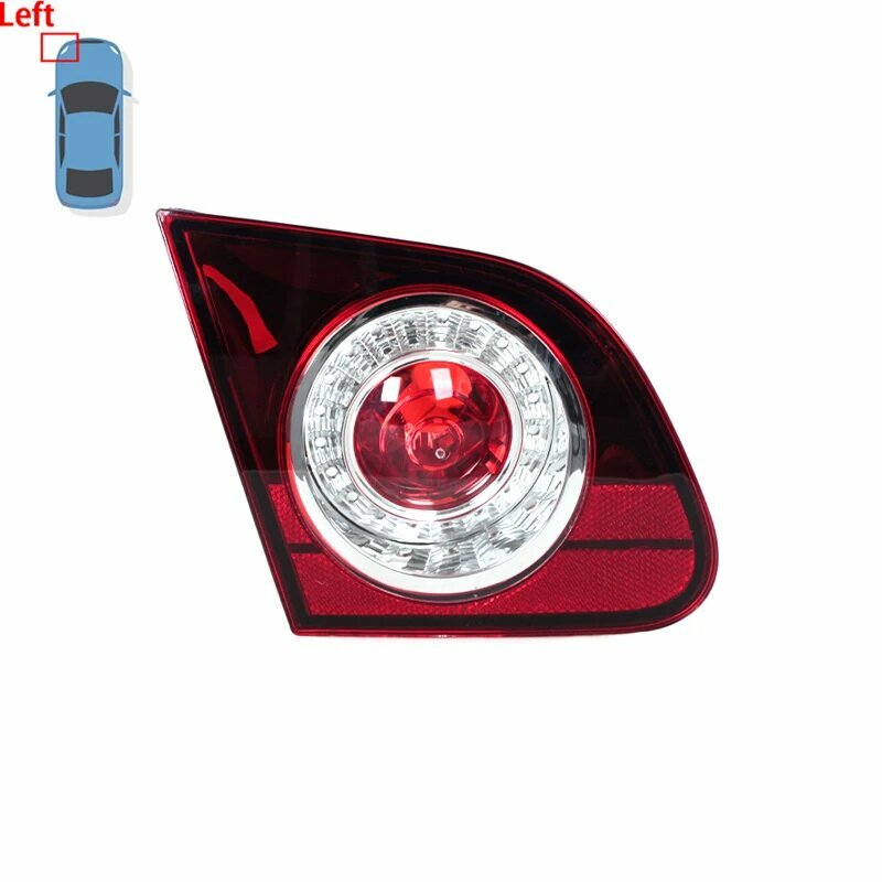 Автомобильная задсветильник фара DRL, внешняя и внутренняя фары для Volkswagen VW Passat B6 Sendan 2006 2007 2008 2009 2010 2011, тюнинг автомобиля темно-красного цвета Inside Left