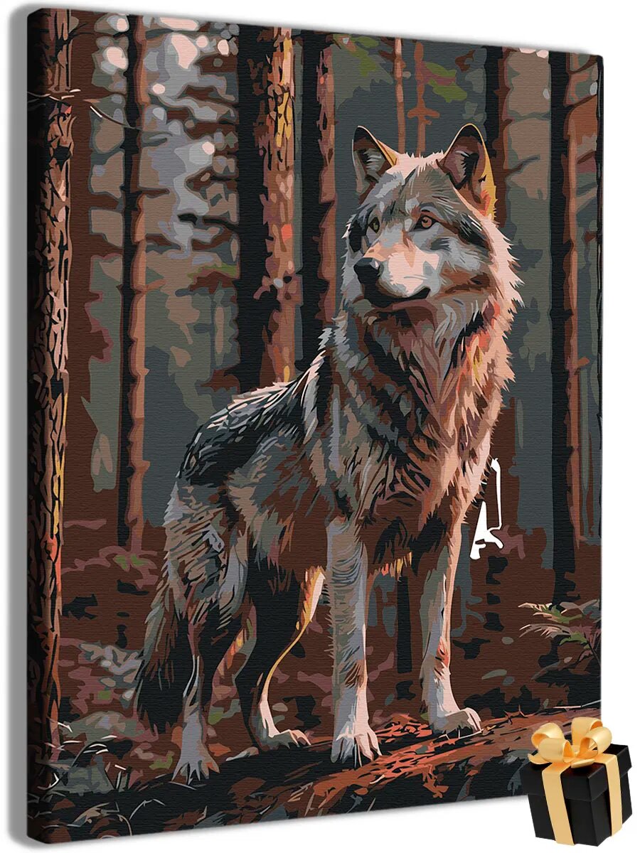 Картины по номерам Волк