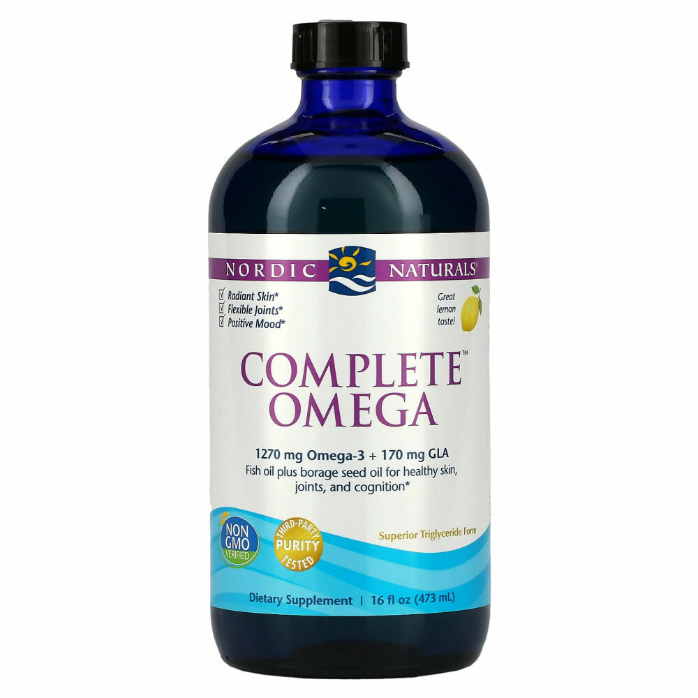 Nordic Naturals, Complete Omega ™, лимон, 473 мл (16 жидк. Унций)