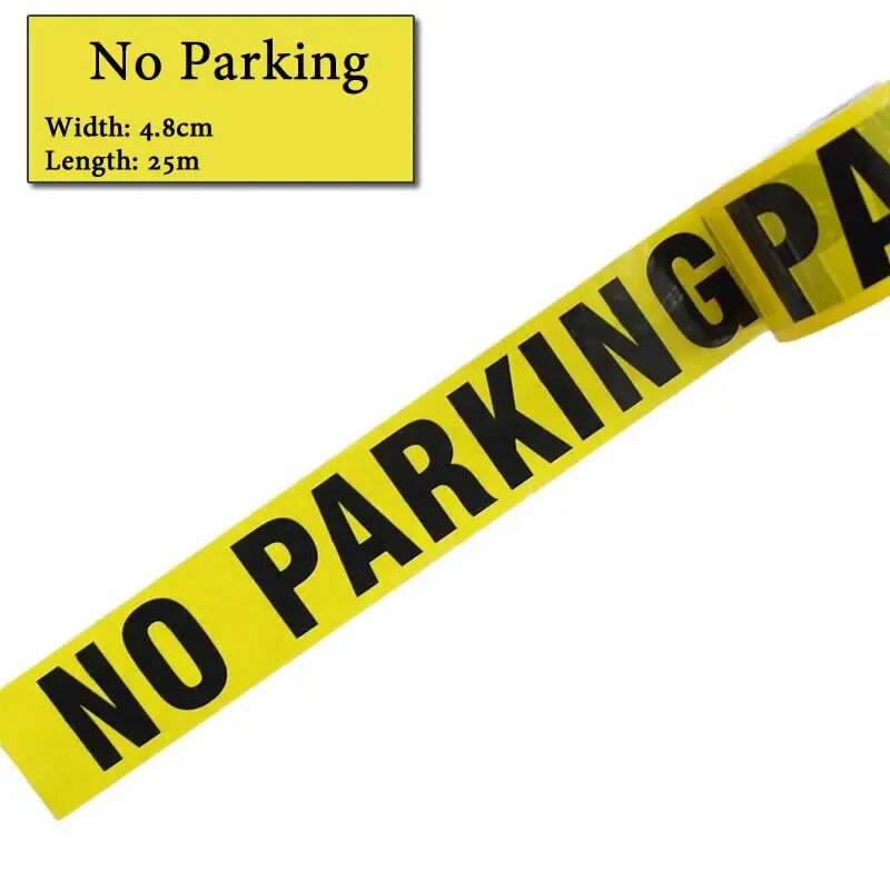Предупреждающая лента "No Parking", 4.8см x 25м