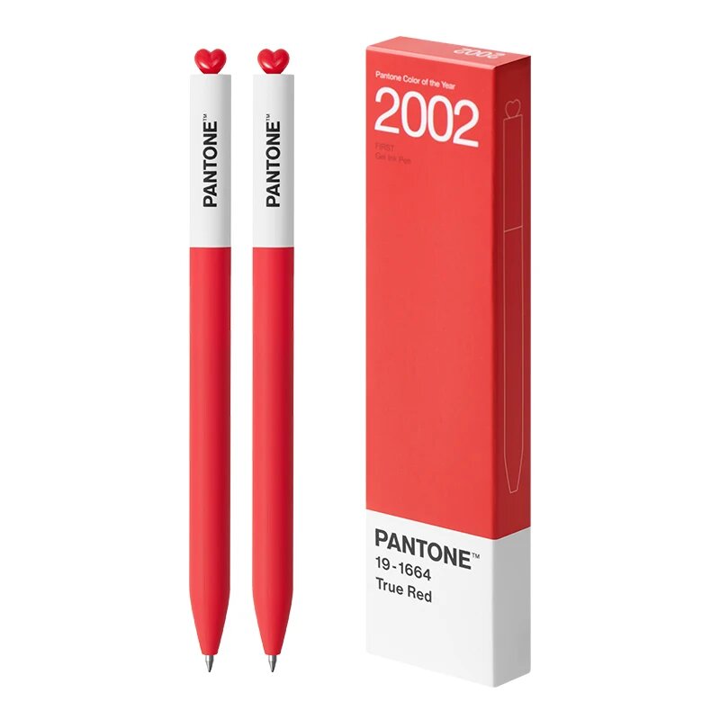 Ручки гелевые Pantone 2002 True Red, 2 шт.