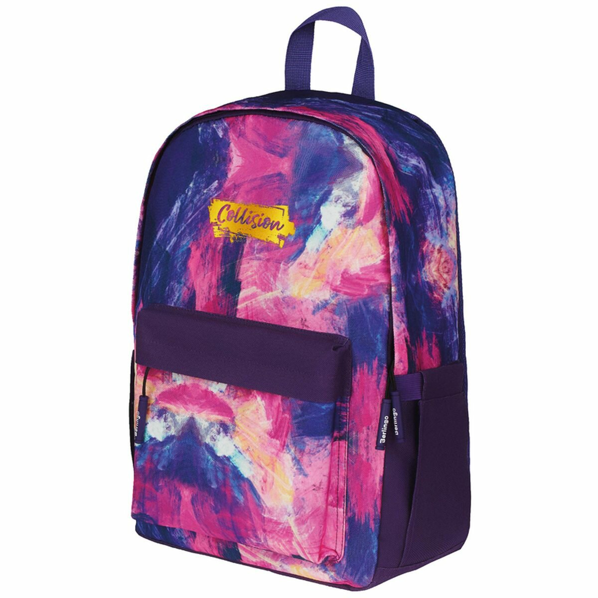 Рюкзак школьный Berlingo Casual "Collision" 39,5x27x13см, 1 отделение, 3 кармана, уплотненная спинка (RU080S05)