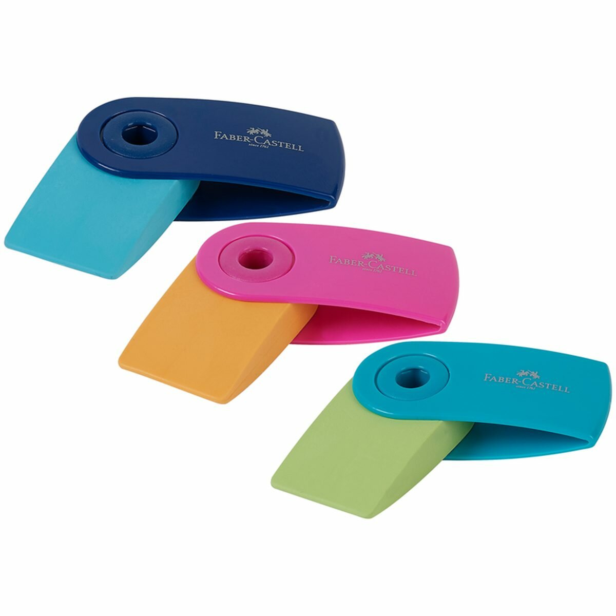 Ластик Faber-Castell Sleeve Mini (прямоугольный, 54x25x13мм) пластиковый футляр (182445), 1шт.