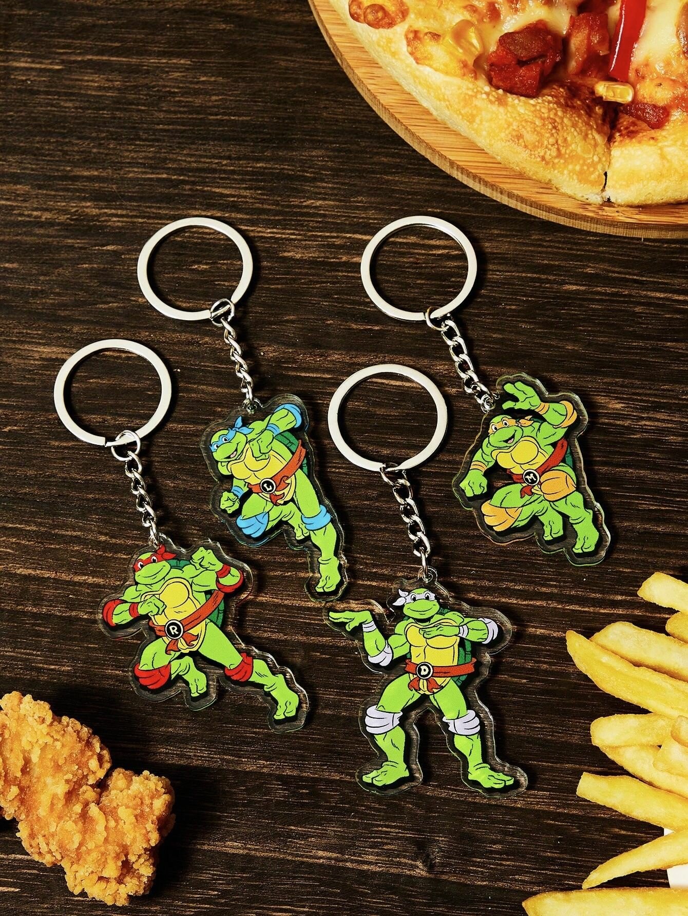 Teenage Mutant Ninja Turtles / Черепашки-ниндзя Набор из 4 брелков героев