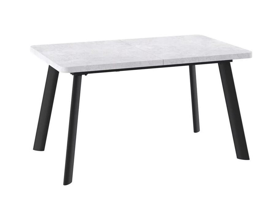 Cтол Леон Люкс Радиалl-180 раздвижной (Серый сланец/черный) 180(240)х95