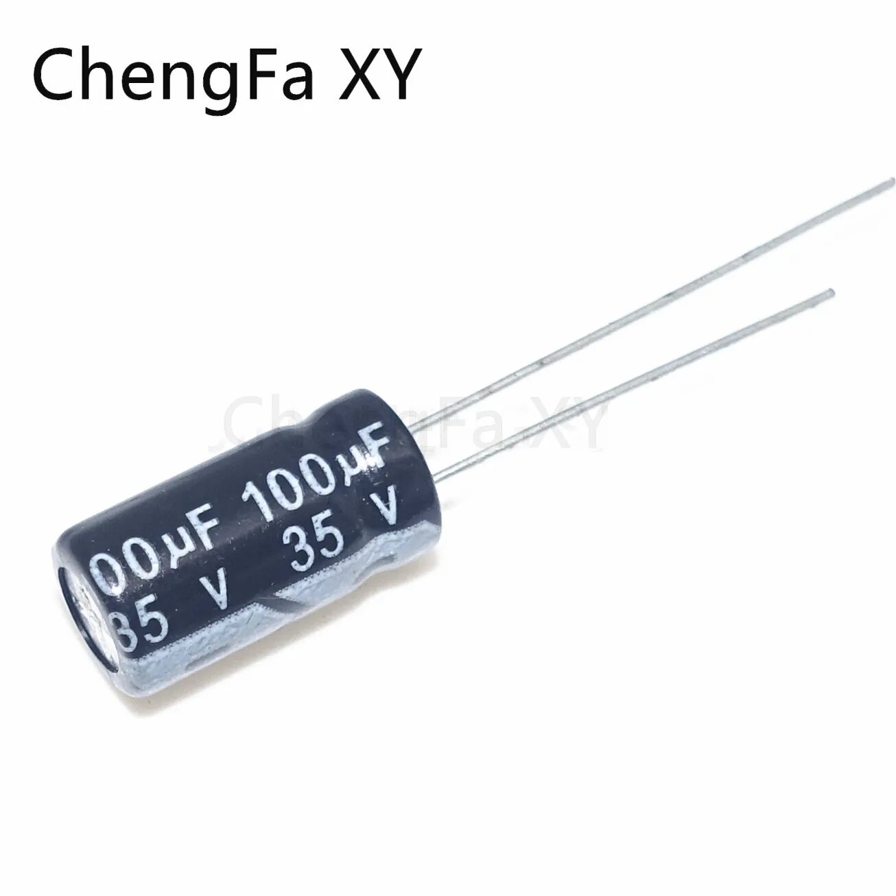 50 шт. алюминиевый электролитический конденсатор 100 мкФ 35 В