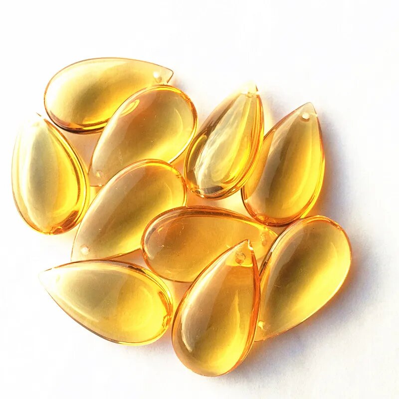 Хрустальные капли для люстры TZ 10 шт. Gold