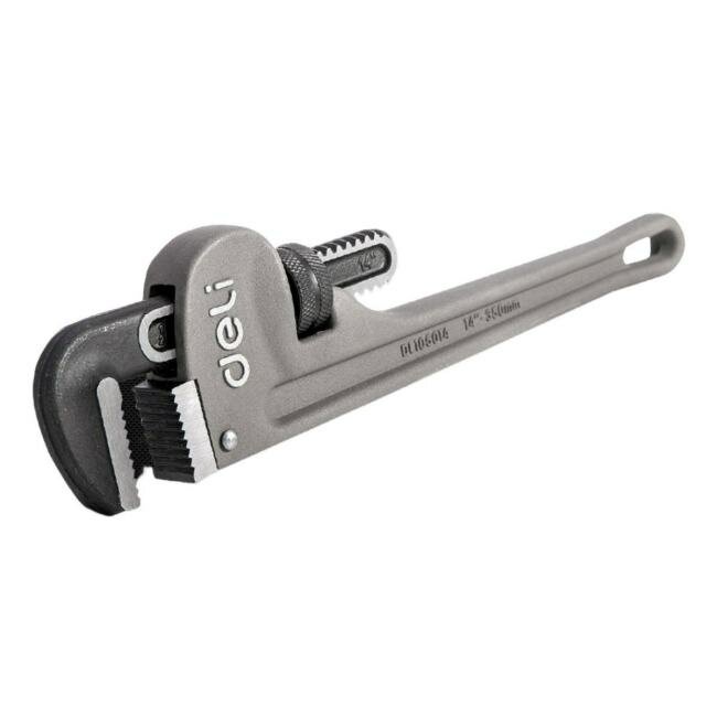DL105018 Deli Трубный ключ Стиллсона облегченный 405мм, максимальное открытие 60мм, Cr-Mo + алюминиевый сплав