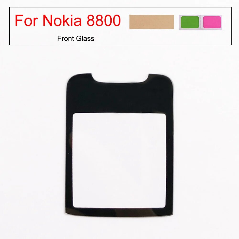 Стекло передней панели для Nokia 8800 Black