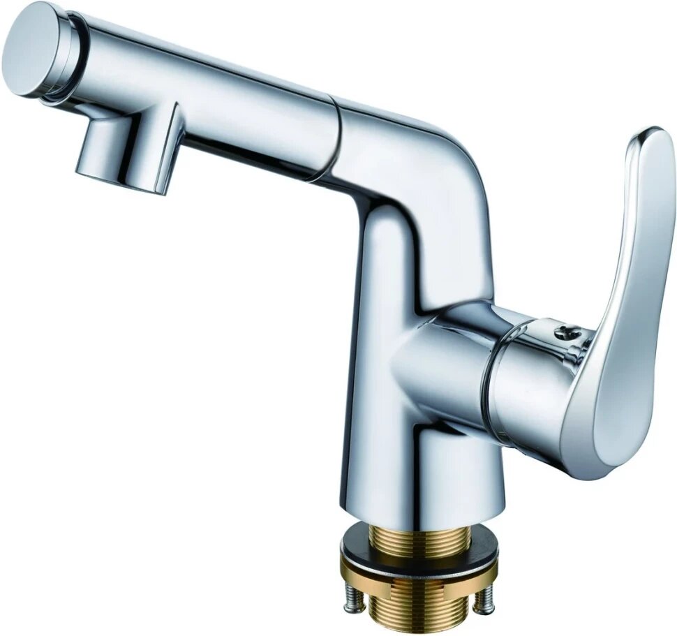 Смеситель для раковины Rush Jawa JA0735-12 с выдвижным изливом, хром