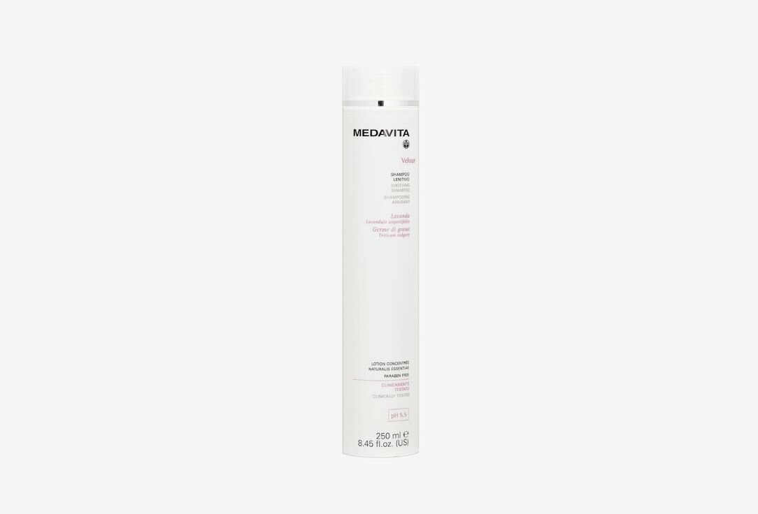 Успокаивающий шампунь для чувствительной кожи головы MEDAVITA VELOUR SOOTHING 250 мл