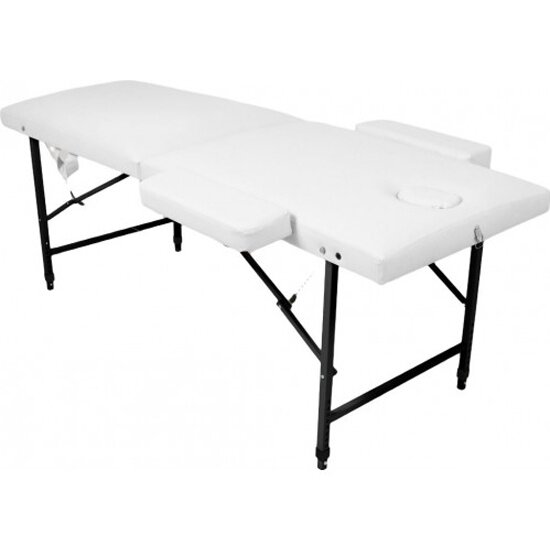 Кушетка массажная складная Mass Life Relax 2 190*70 цвет: белый/белый (Вырез Лица + Регулировка высоты)