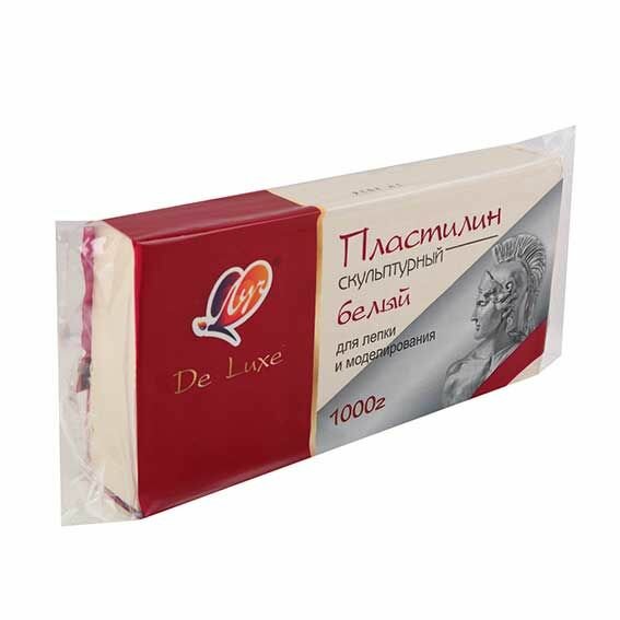Пластилин Луч скульптурный 1000 гр, цвет белый (34С 2245-08)