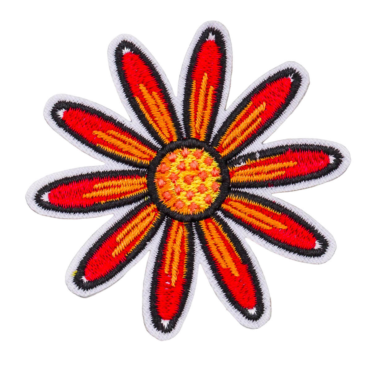 Термоаппликация "Ромашка" для футболок, 6,5×6,5 см, термонаклейка на одежду, Hobby&Pro