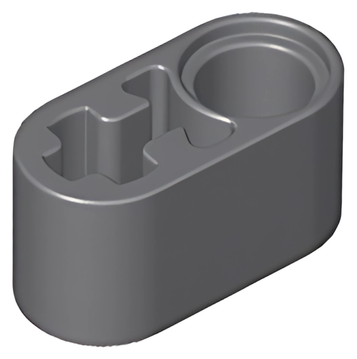 Деталь LEGO Technic, Liftarm Thick 1 x 2 - Axle Hole 60483 Dark Bluish Gray N