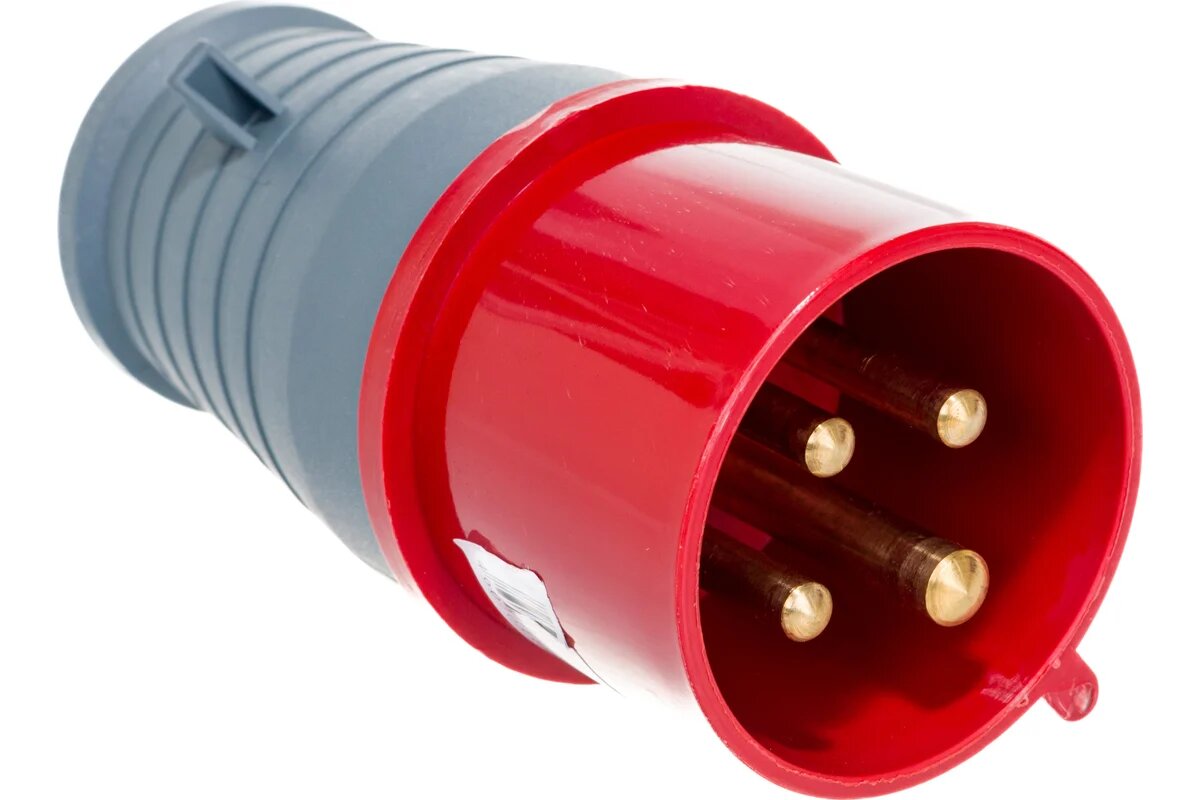 Вилка силовая кабельная IEK ССИ-024 PSR02-032-4, 32A, 3P, 4 полюса