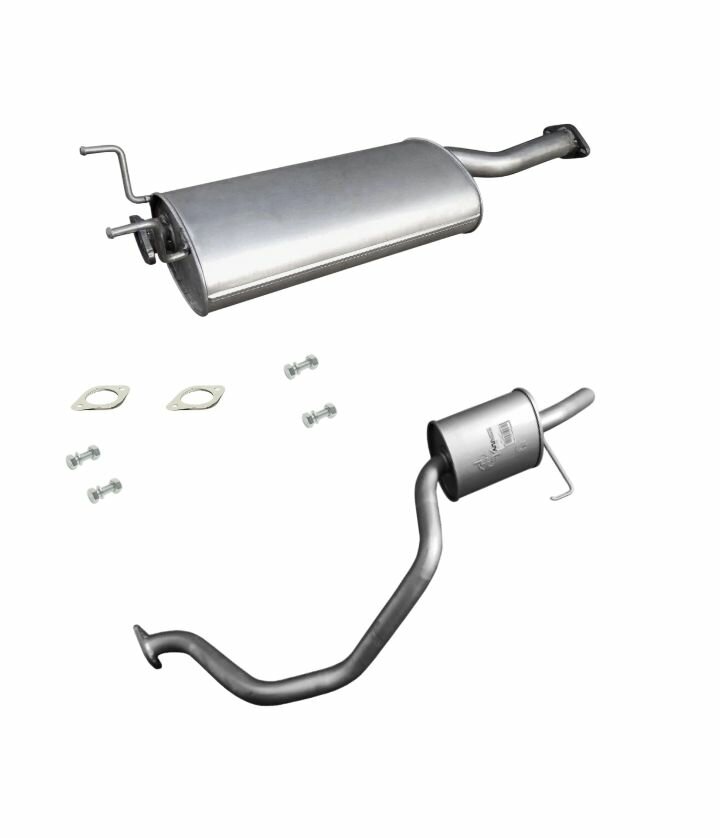 Глушитель Ssang Young Kyron I/II комплект задняя + средняя часть + комплектующие на дизель