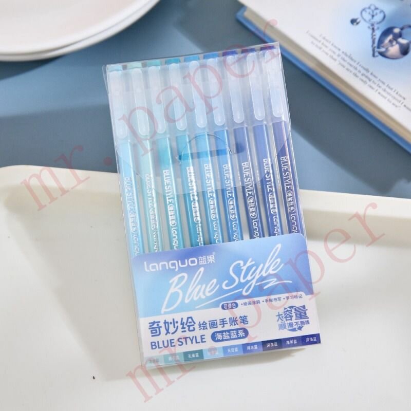 Набор ручек, Mr.paper, 9 шт/коробка, цветные маркеры, высокого качества, можно использовать для рисования, письма, разметки