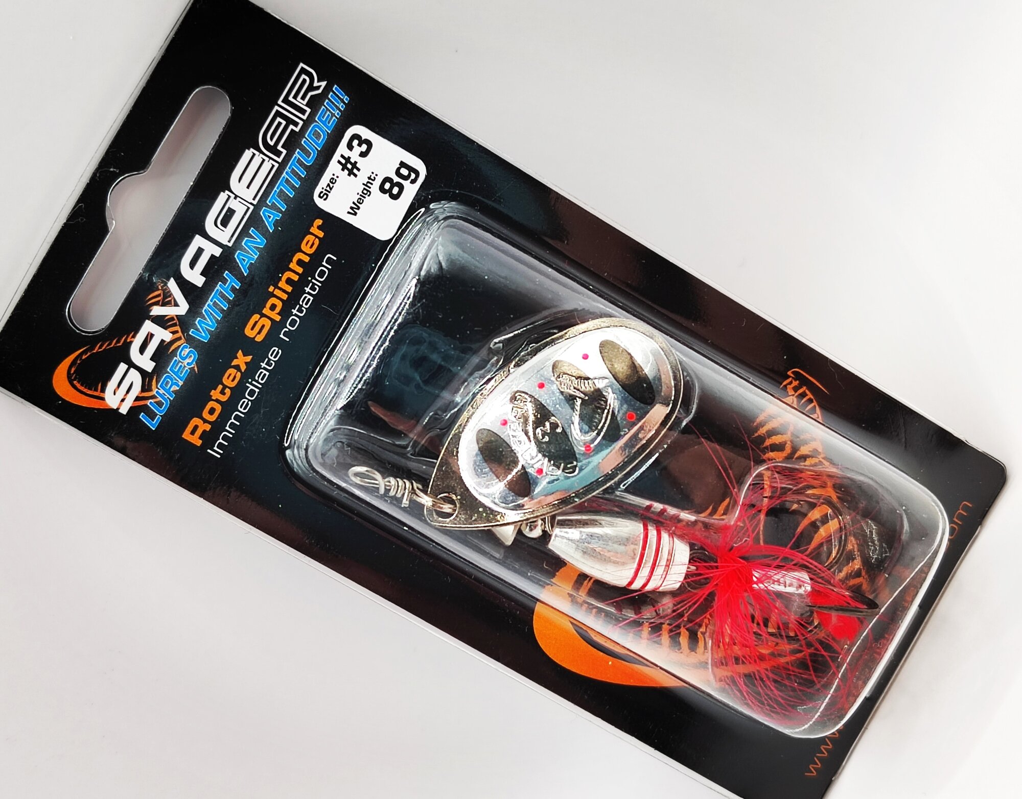 Блесна вращающаяся Savage Gear Rotex Spinner №3 (8гр) #01-Dirty Silver