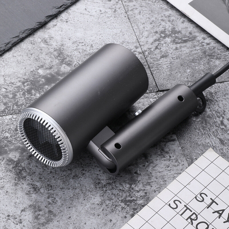 Фен, складной, 1400Вт, матово-серый