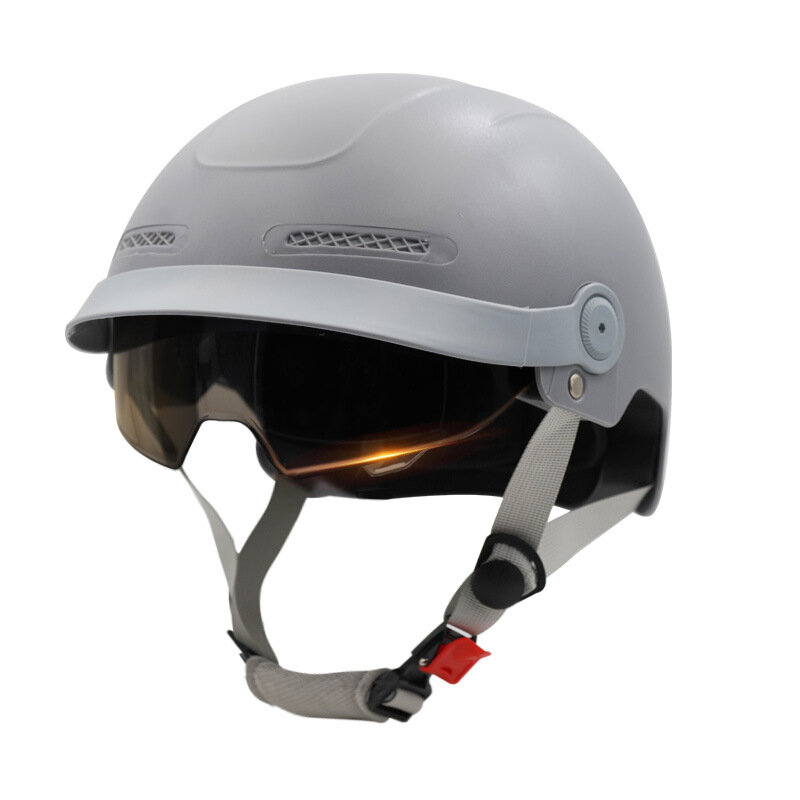 Шлем MAHAER, для электровелосипедов, с аккумулятором, серый, 55-62 размер