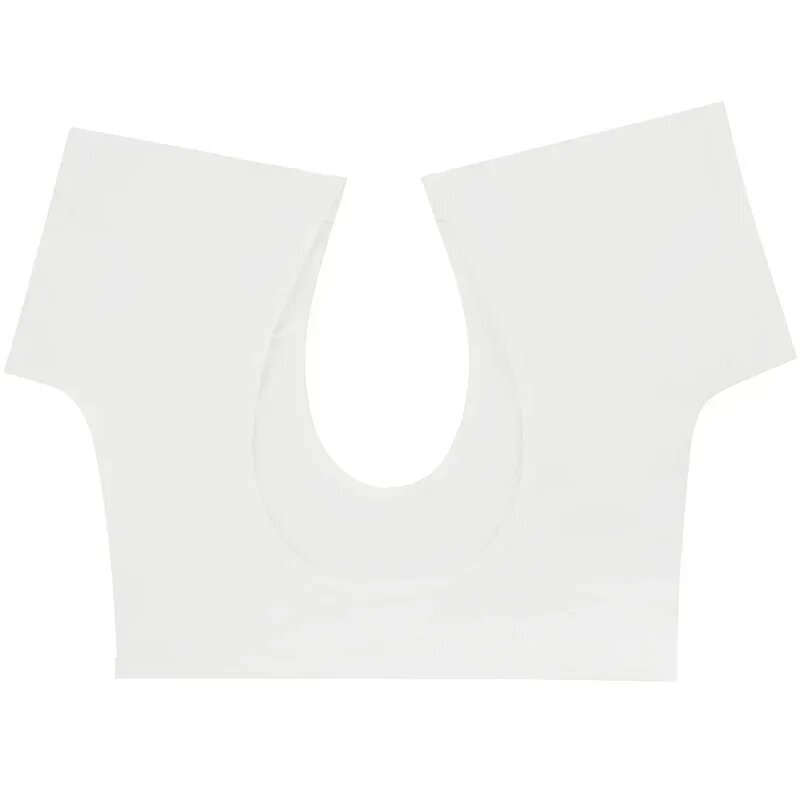 Подушечки для пота в форме футболки, моющиеся подушечки для подмышек, многоразовые L, White