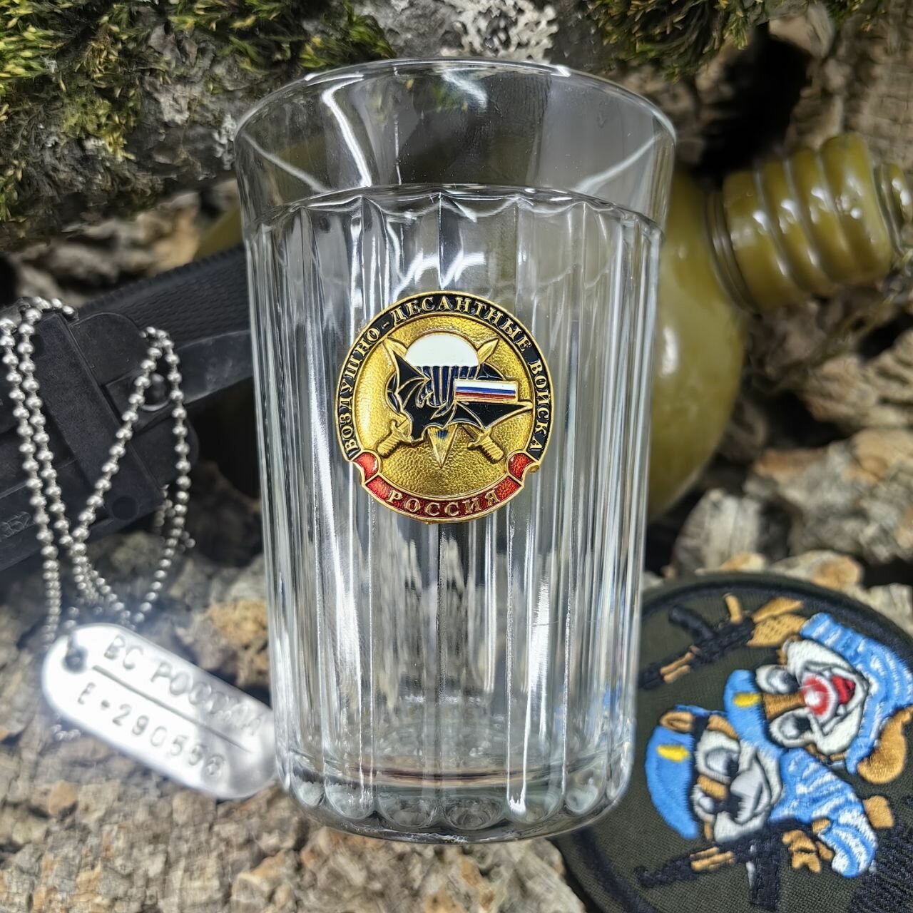 Стакан граненый ВДВ россии