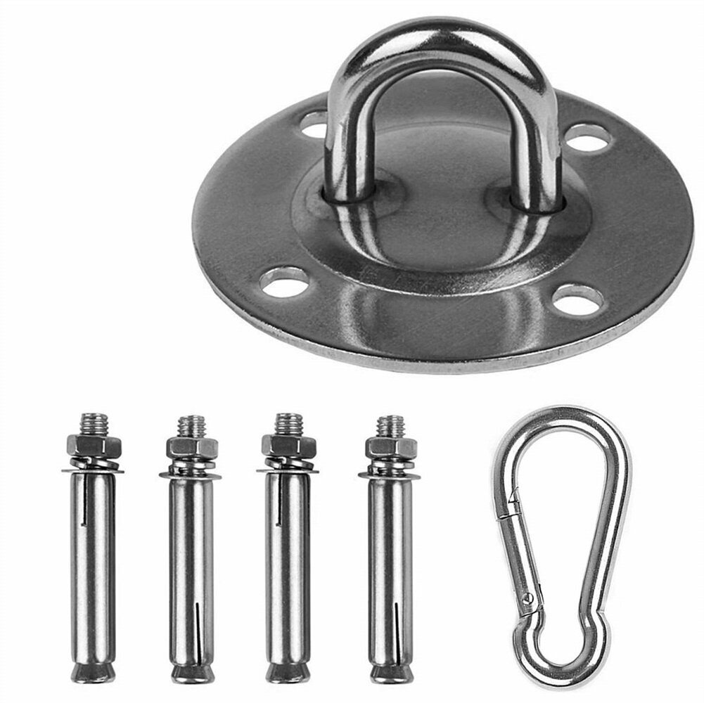 Кольца для спортзала Йога-гамак Качели Подвесной стул Нержавеющая сталь Потолочный настенный крючок Подвесной кронштейн Крюк для фитнеса Домашний тренажерный зал