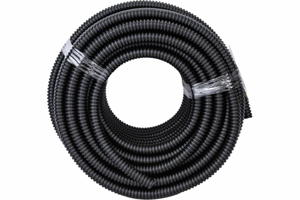 Гофрированная труба ЭРА ПНД черный d 16мм с зонд. легкая 25м Б0020119