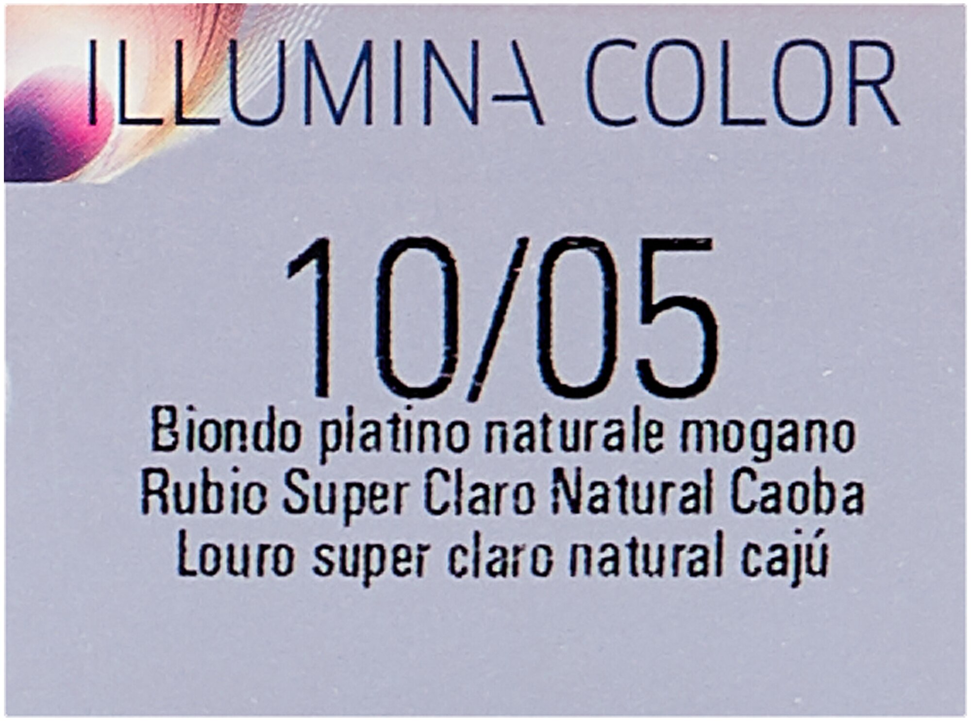 Крем-краска Wella Illumina Color для волос , 10/05 яркий блонд натуральный махагоновый , 60мл