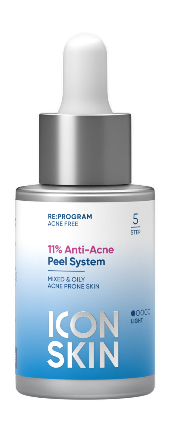 ICON SKIN Пилинг для проблемной кожи лица 11%-ая комбинация кислот, 30 мл
