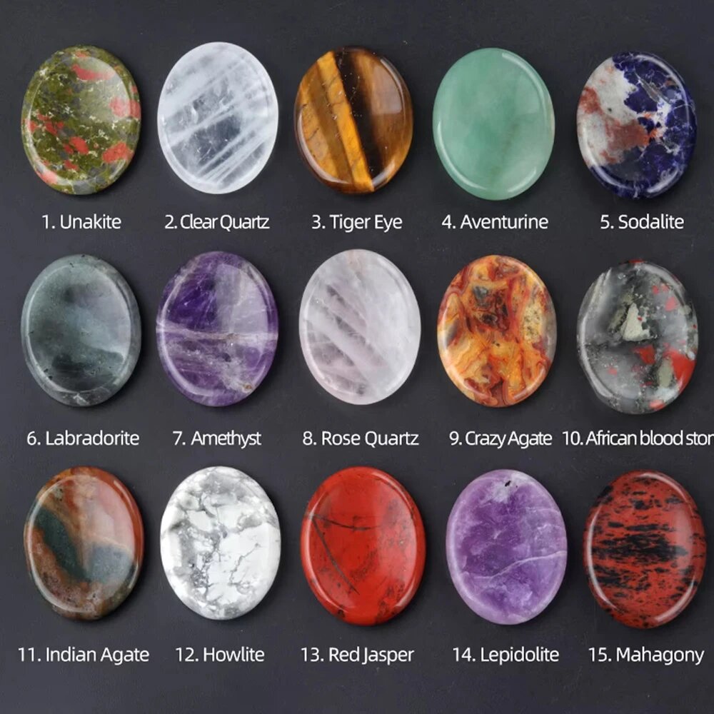 Камни для беспокойства Агат 5 шт. Mix Color