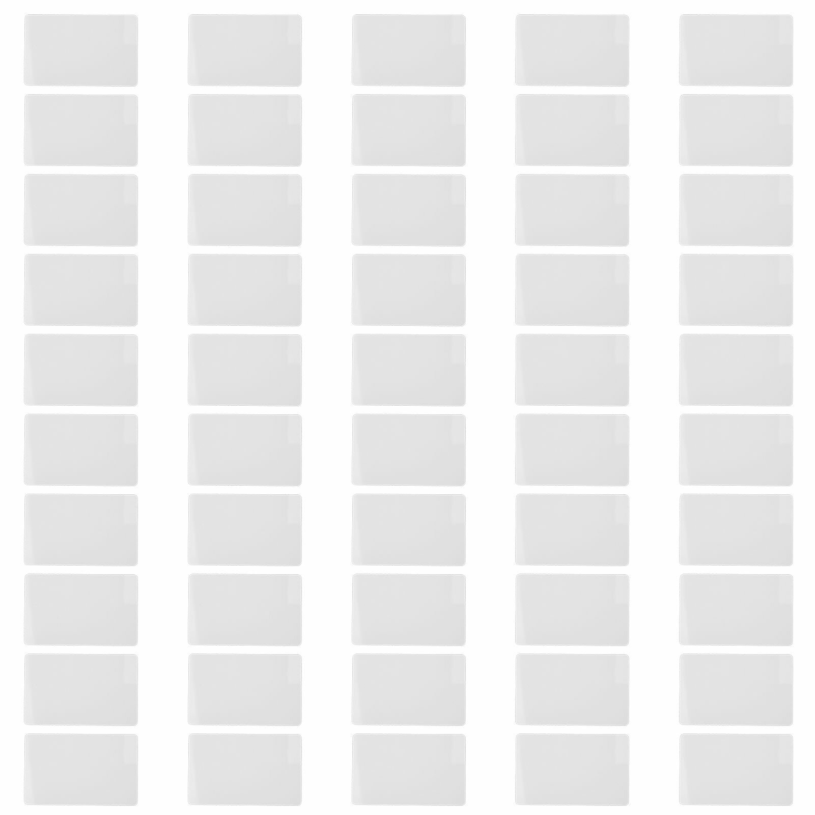 50 шт. NFC 215 пустые карты для контроля доступа, считывание за 0,1 с, PVC, 13,56 МГц