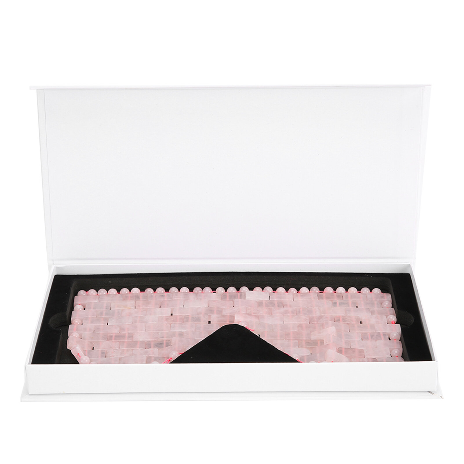 Охлаждающая маска для глаз из нефрита с функцией холодовой терапии, маска для сна из розового кварца для расслабления глаз и лица, маска для сна с массажером для снятия стресса