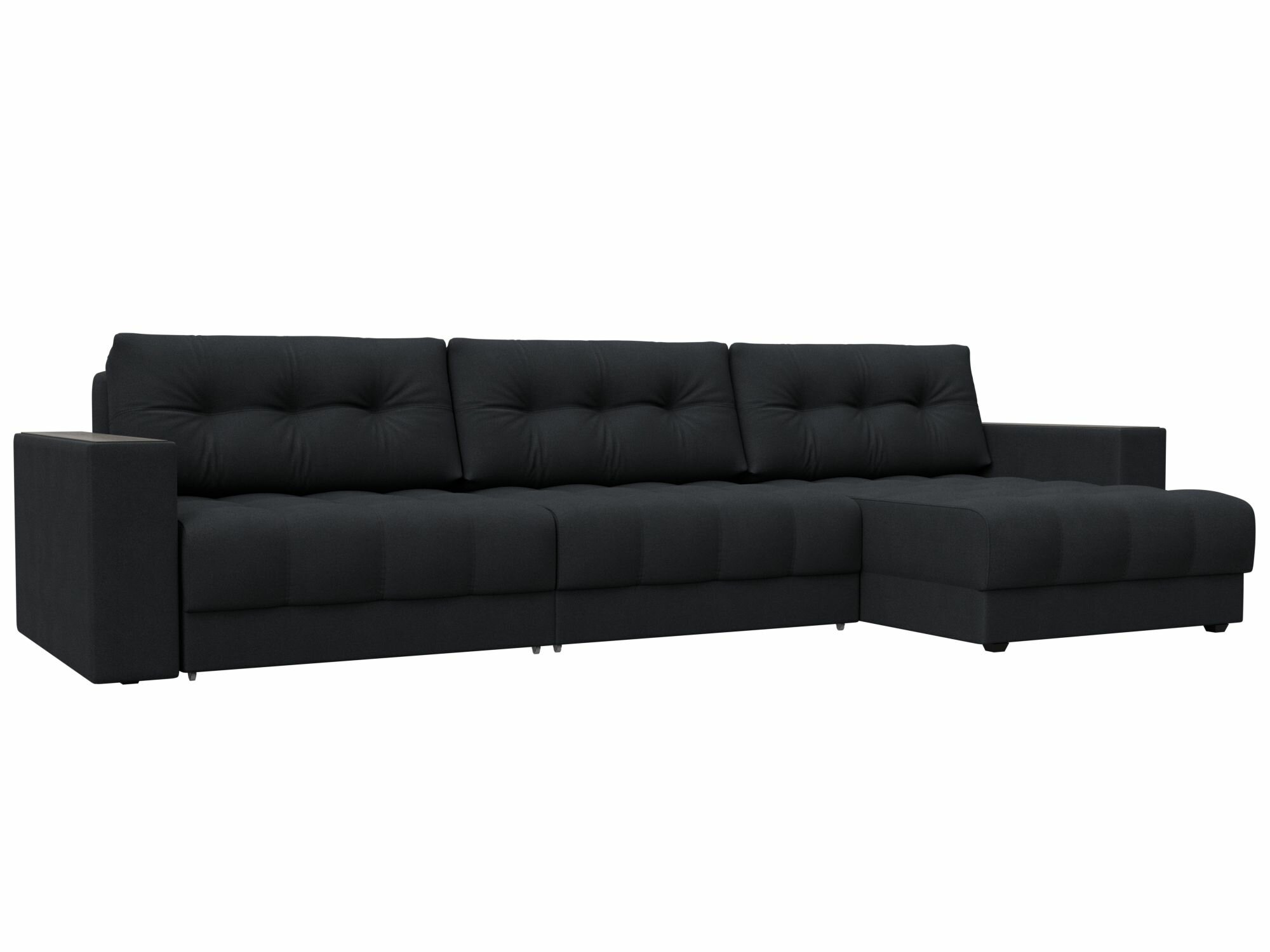 Диван угловой с декором Бруно НПБ Лонг, Замша