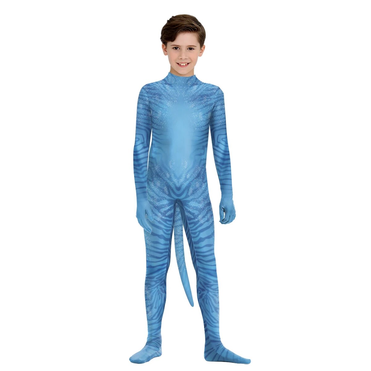 Костюм Аватара для детей L, Avatarboy with tail1